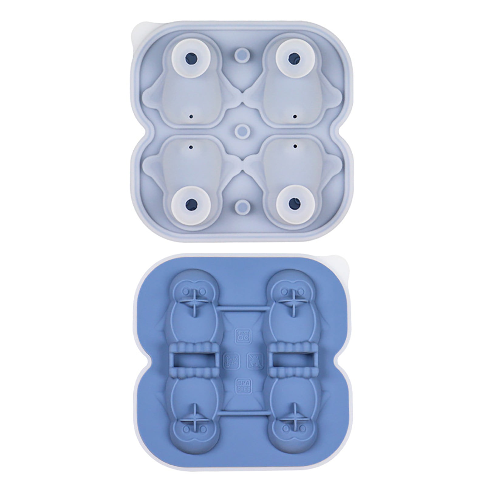 ANTOO Ice Cube Mold, Ice Cube Trays, Penguin Shaped Ice Cube Trays 3D ...