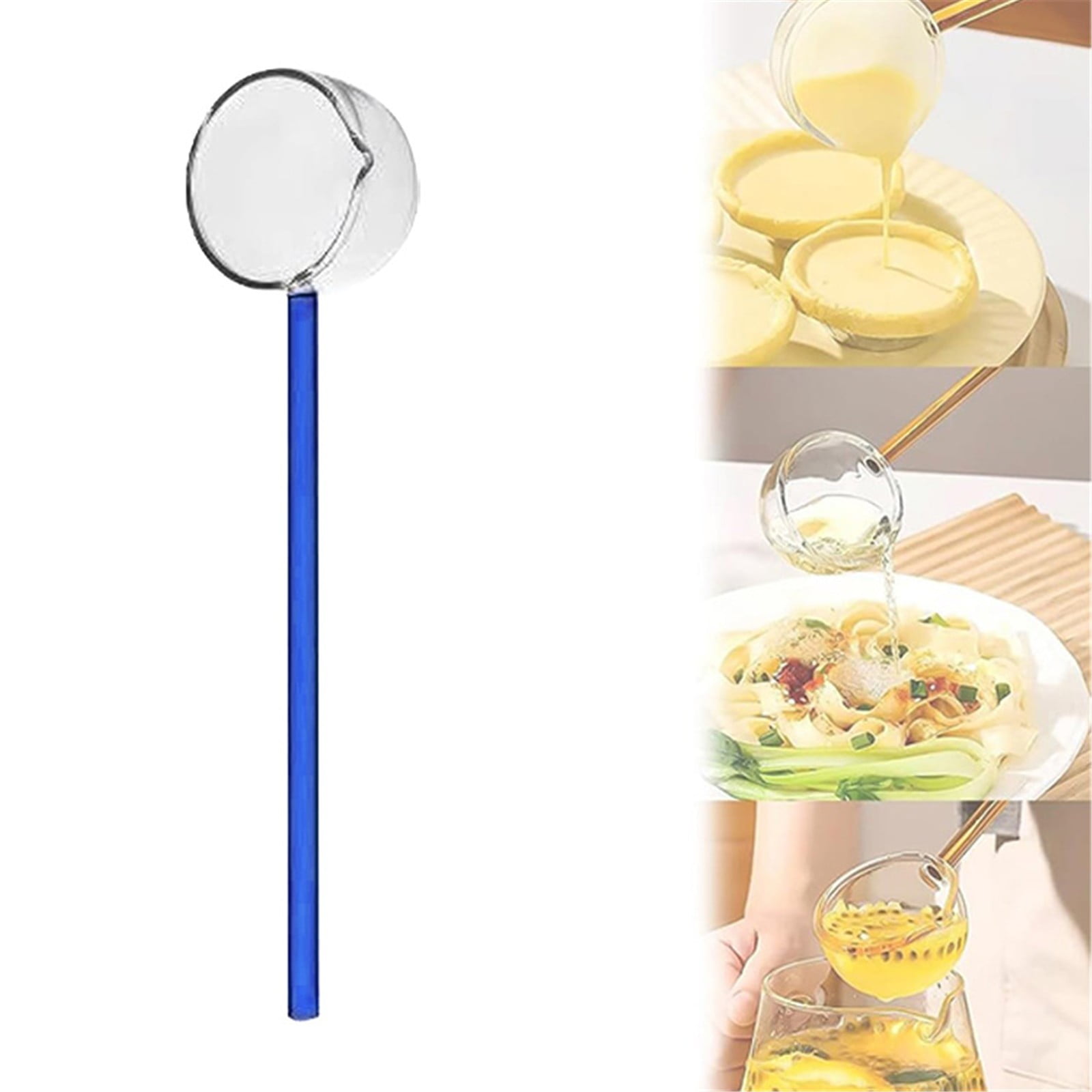 ANTOO Tableware,Stainless Steel Bowl,BearHeat Glass Clear Round Long ...