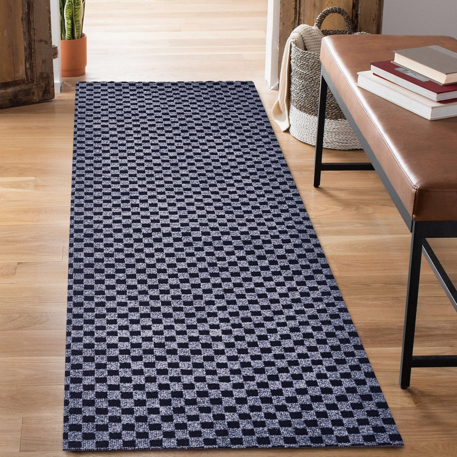 ANTPOP 4' x 28' Runner Rugs with Rubber Backing Outdoor Indoor Utility Non Slip Carpet for ...