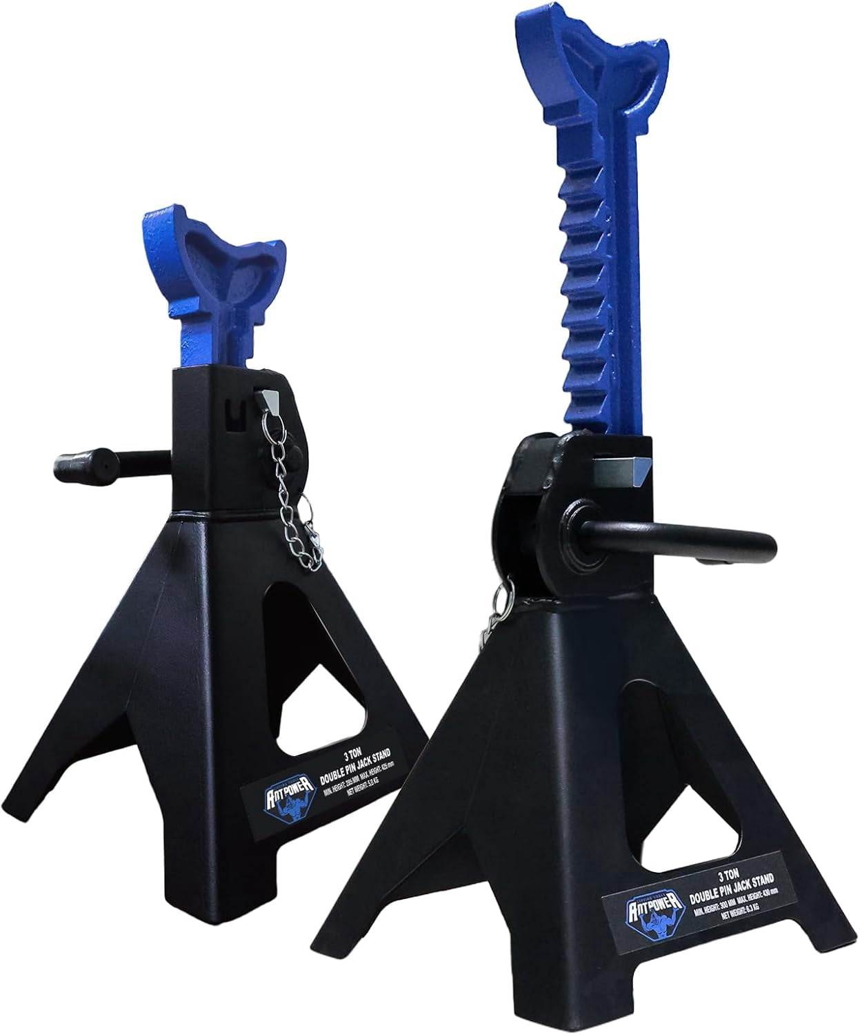 ANTPOWER Car Jack Stands 3 Ton with Double Locking Heavy Duty 11.2"-16. ...