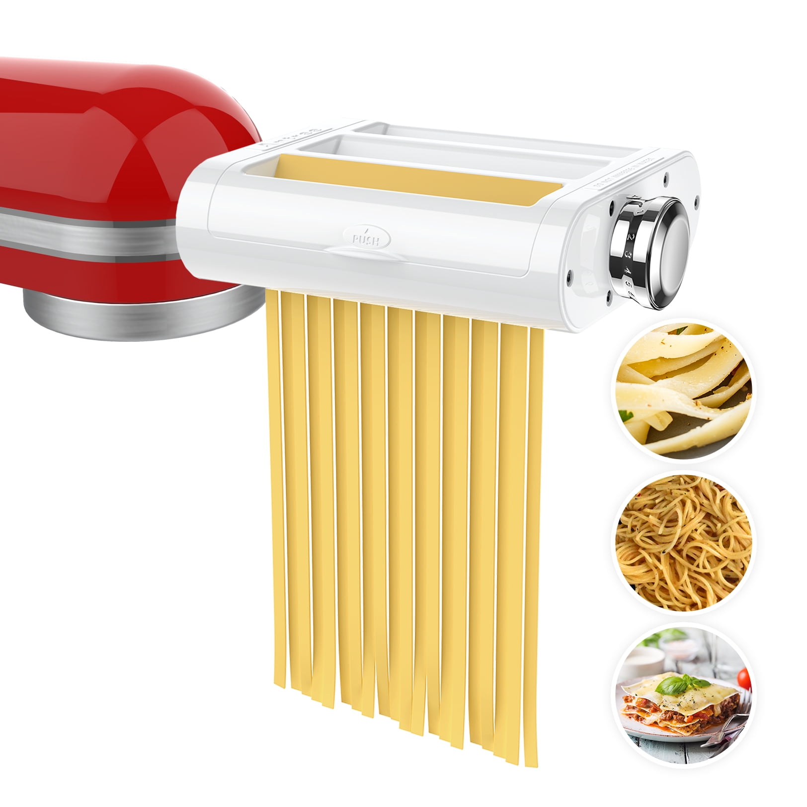 ANTREE Pasta Maker Attachment 3 in 1 Set for KitchenAid Stand Mixers ...