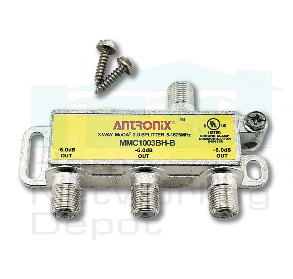 ANTRONIX 3 WAY BALANCED MoCA 2.0 COMPLIANT 5-1675 MHz - MMC1003BH-B ...