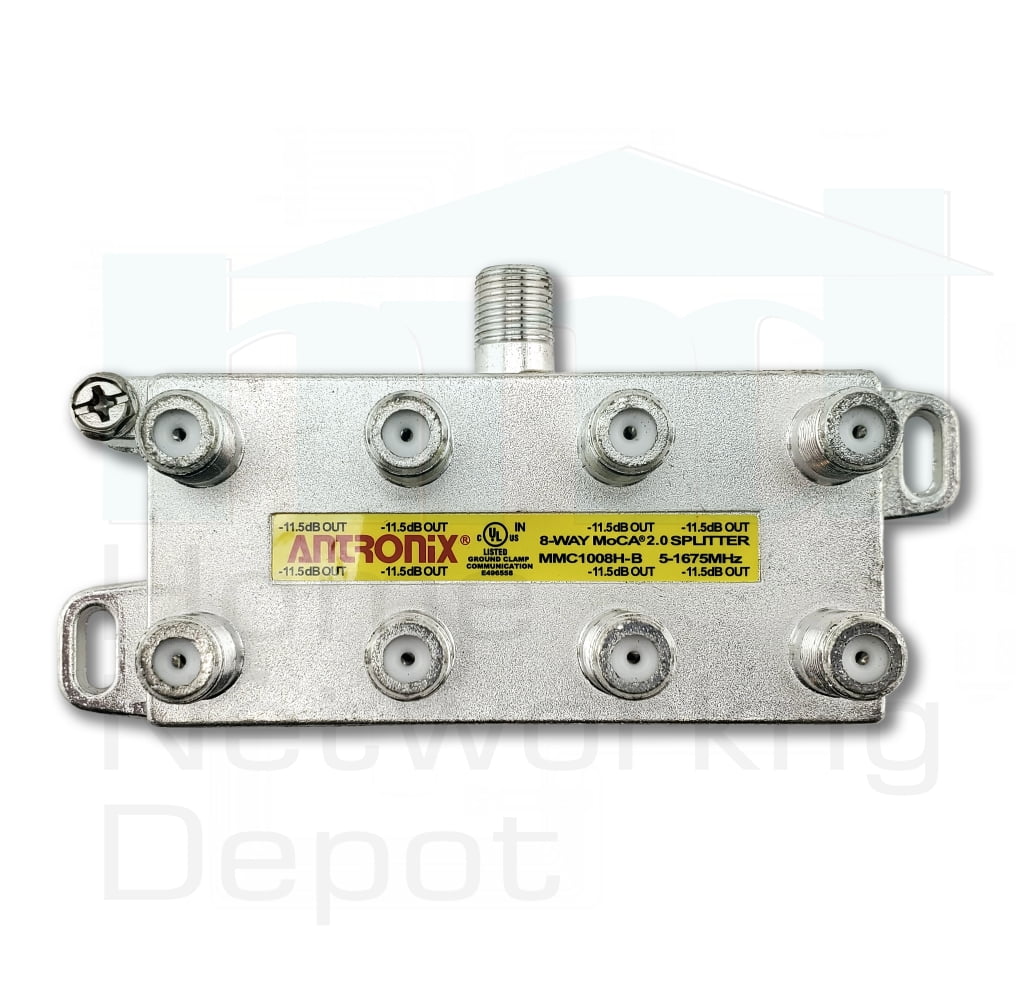 ANTRONIX 8 WAY BALANCED MoCA 2.0 COMPLIANT 5-1675 MHz - MMC1008H-B ...
