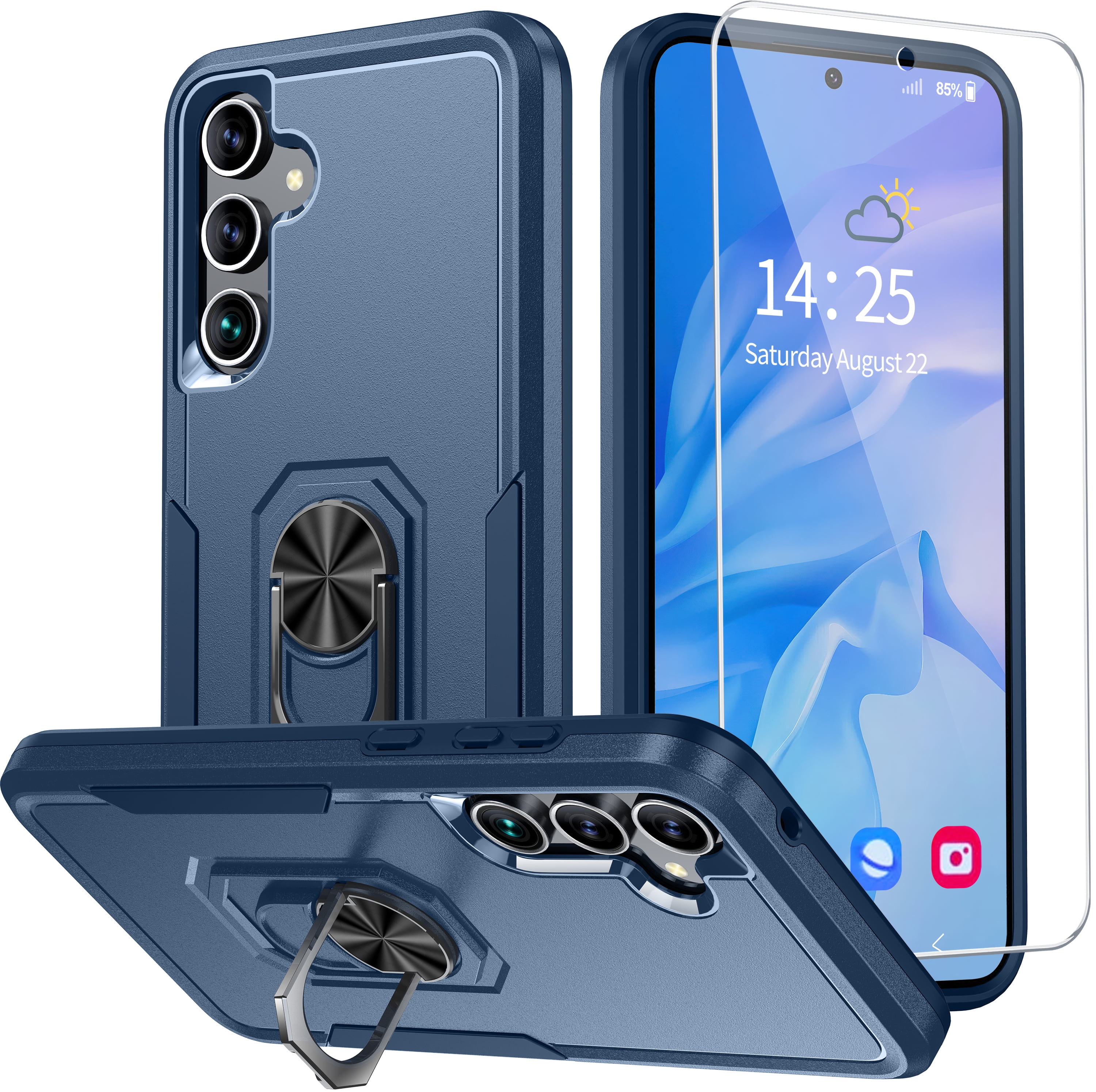 ANTSHARE for Samsung Galaxy A35 5G Case with [1*Tempered Glass Screen ...