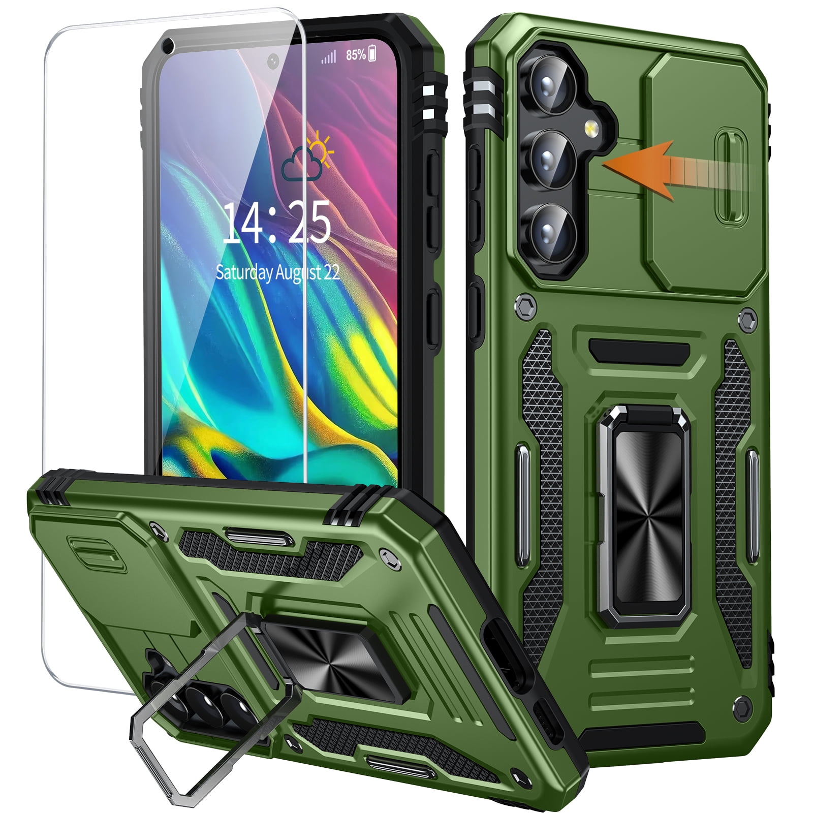 ANTSHARE for Samsung Galaxy S23 FE Case,[1* Tempered Glass Screen ...