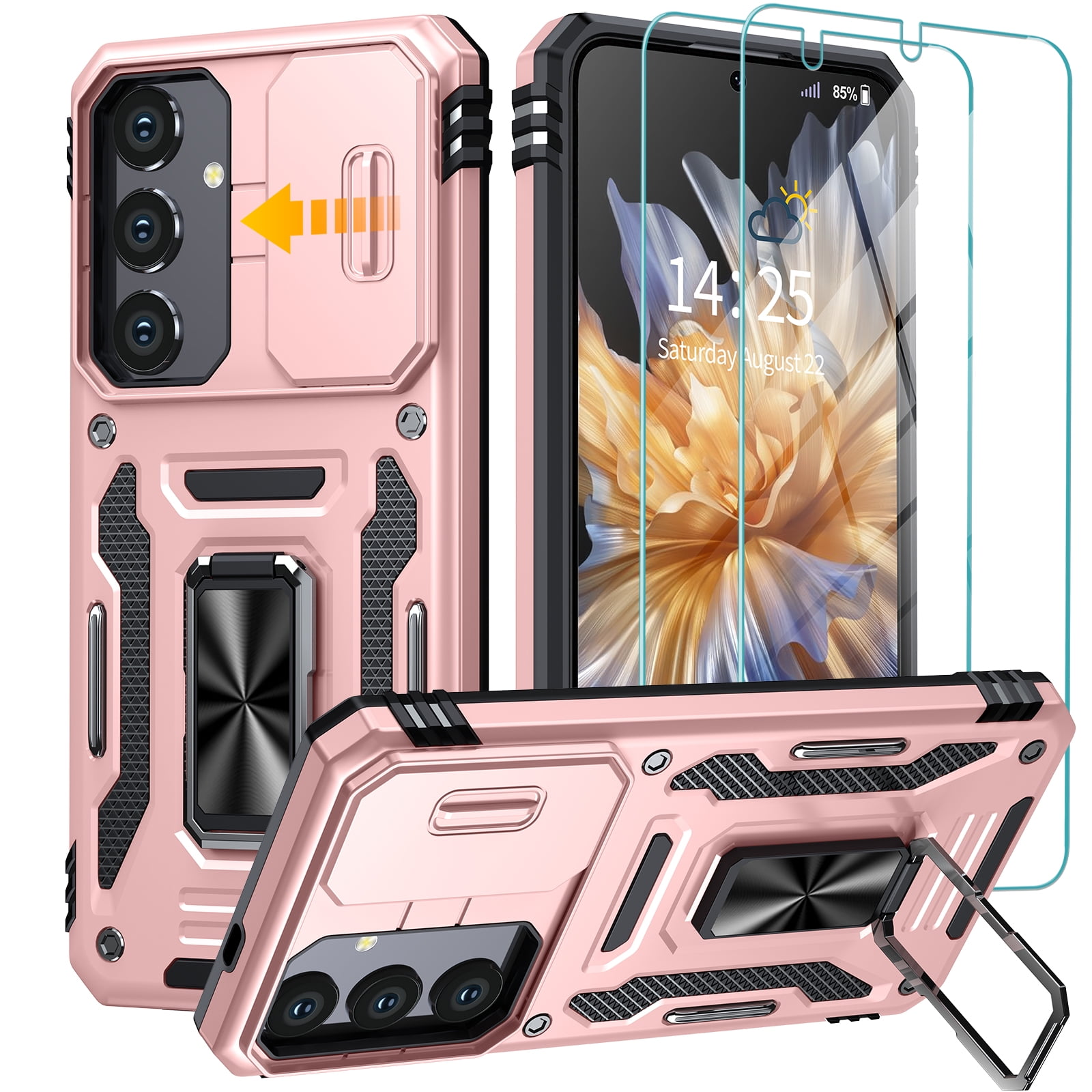 ANTSHARE for Samsung Galaxy S24 Plus Case, Built in Slide Camera Cover ...