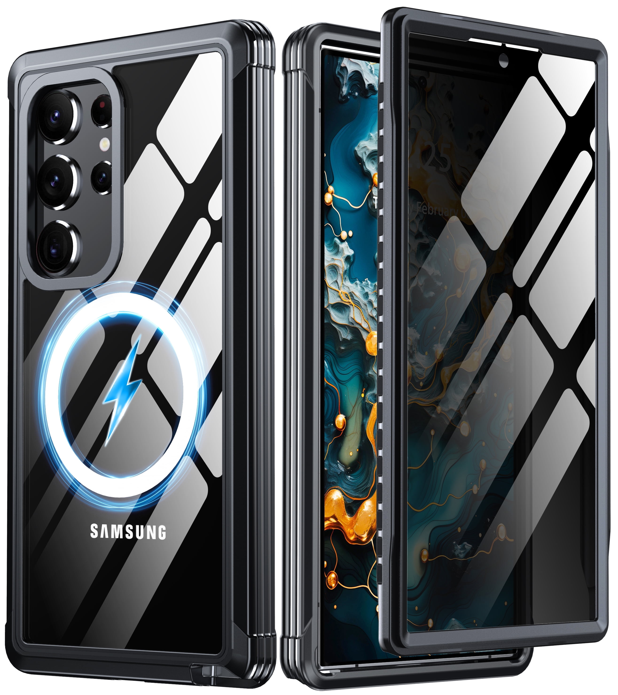 ANTSHARE for Samsung Galaxy S25 Ultra Case, Built-in Anti Peep Screen Protector, Anti-Peeping ...