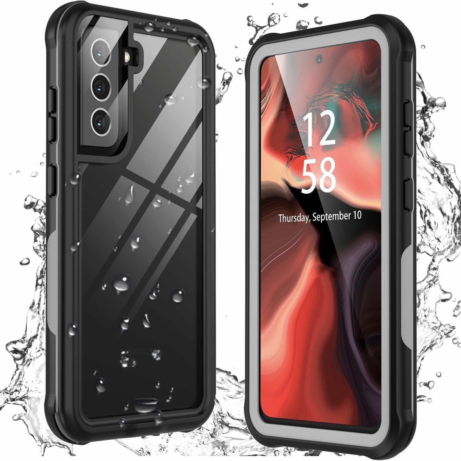 ANTSHARE Waterproof Case For Samsung Galaxy S21 FE,Built-in Screen ...