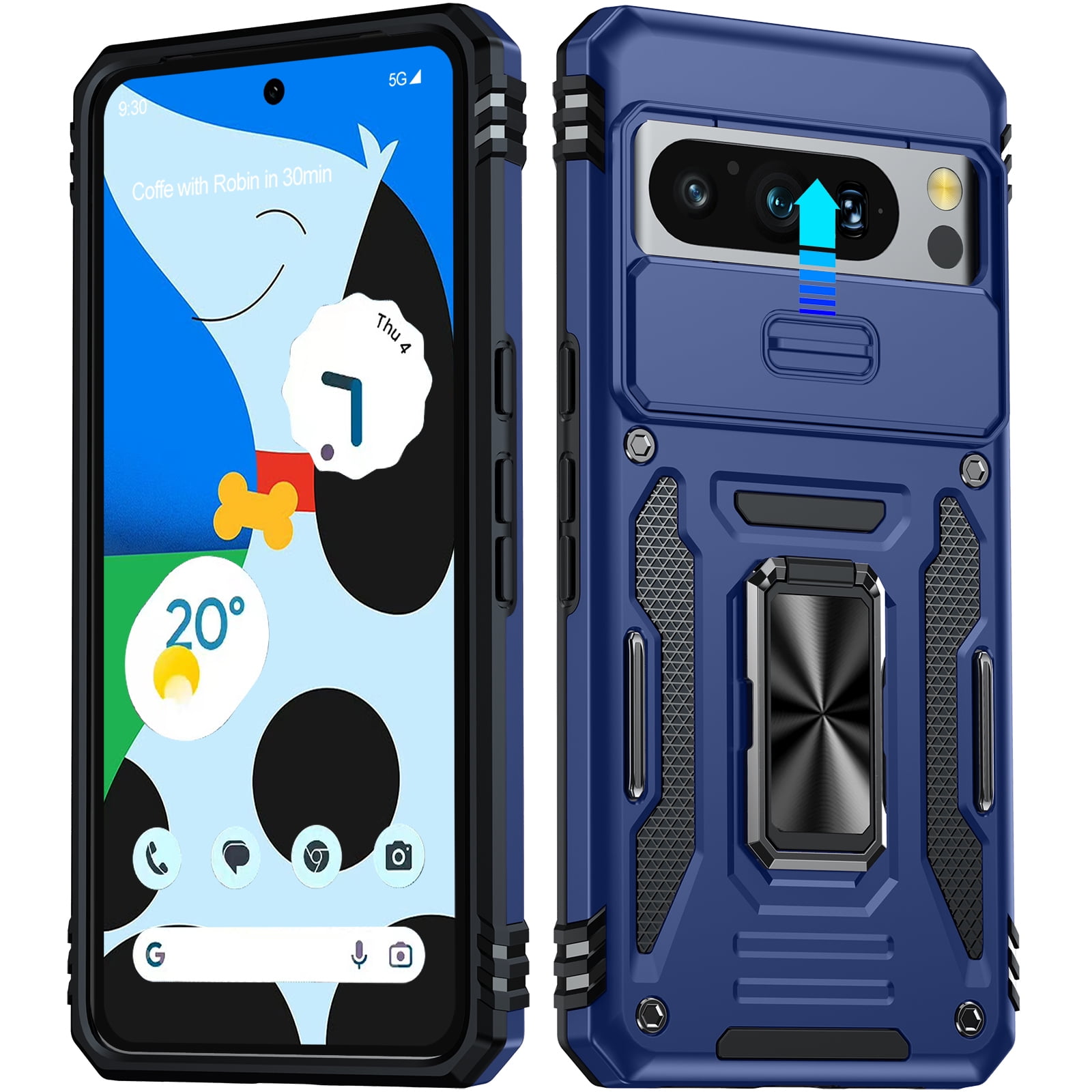 ANTSHARE for Google Pixel 8 Pro Case, Slide Cover Camera Protection ...