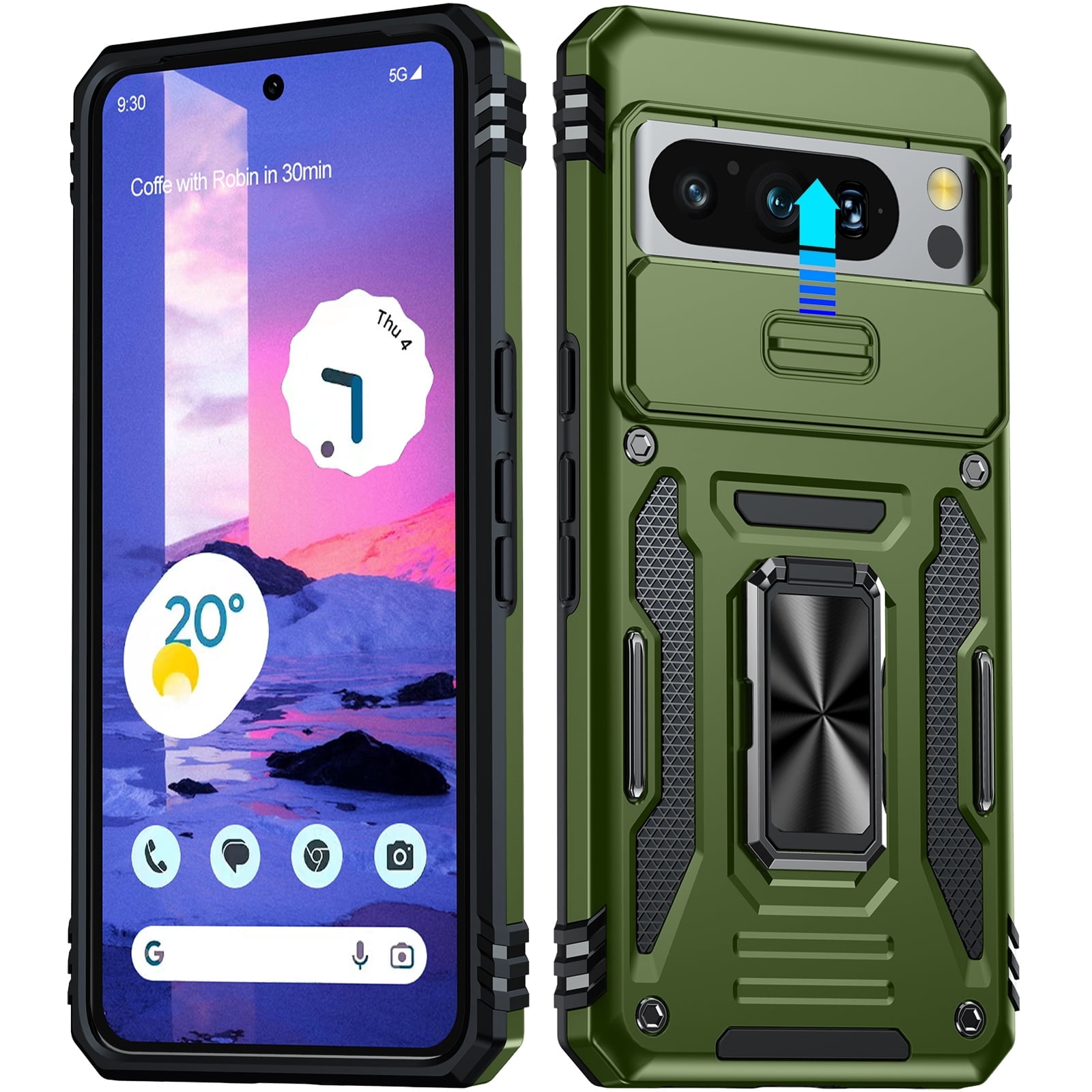 ANTSHARE for Google Pixel 8 Pro Case, Slide Cover Camera Protection ...
