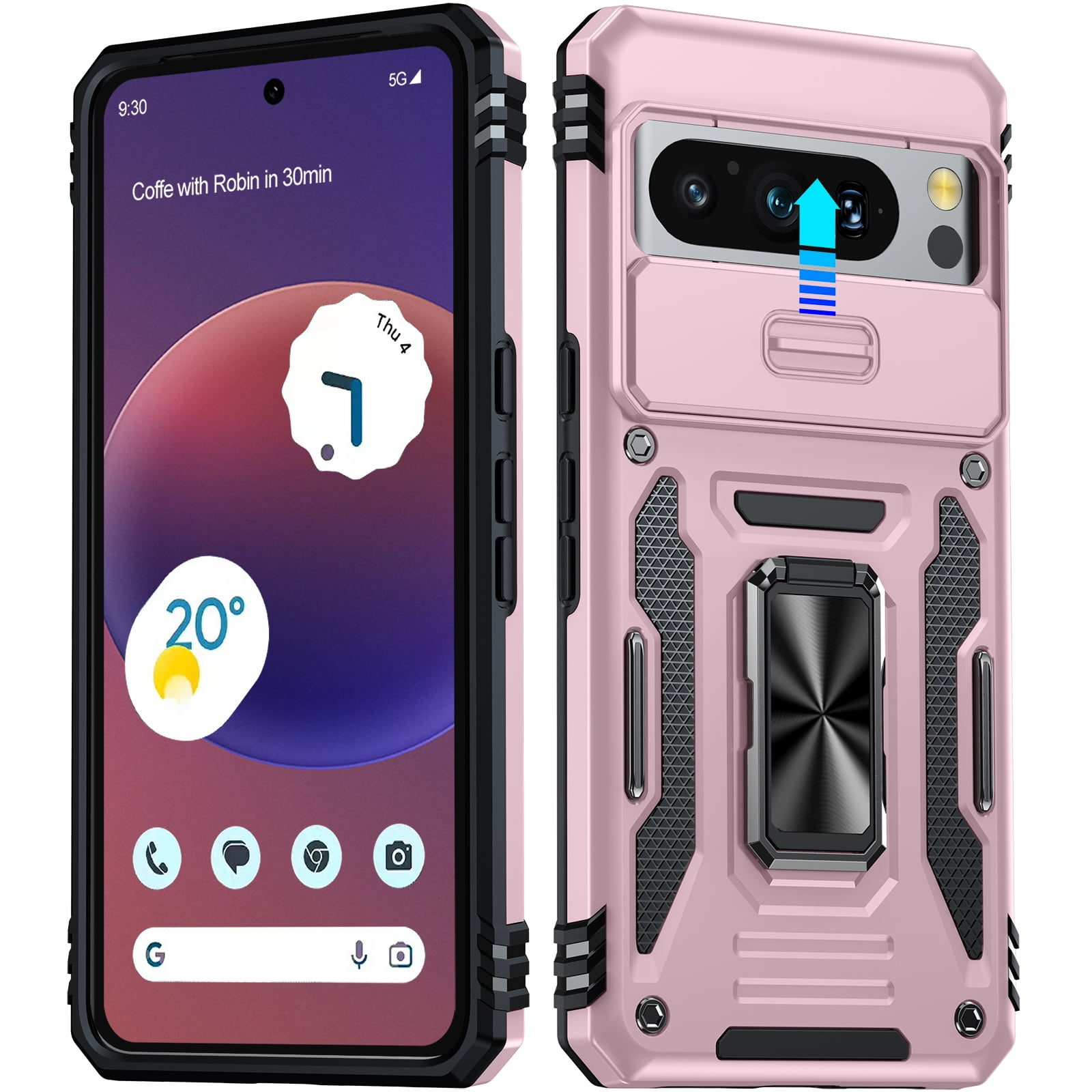 ANTSHARE for Google Pixel 8 Pro Case, Slide Cover Camera Protection ...