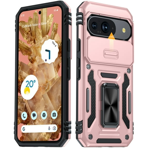 ANTSHARE for Google Pixel 9/ Pixel 9 Pro Case with Stand, Heavy Duty ...