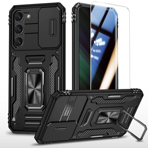 can for Samsung Galaxy S26 Case, Ring Holder Stand Kickstand, Slide ...