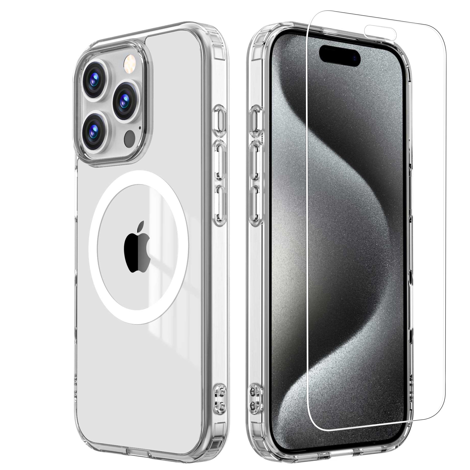 ANTSHARE For iPhone 16 Pro Case, Compatible with MagSafe, with 1 Pack ...