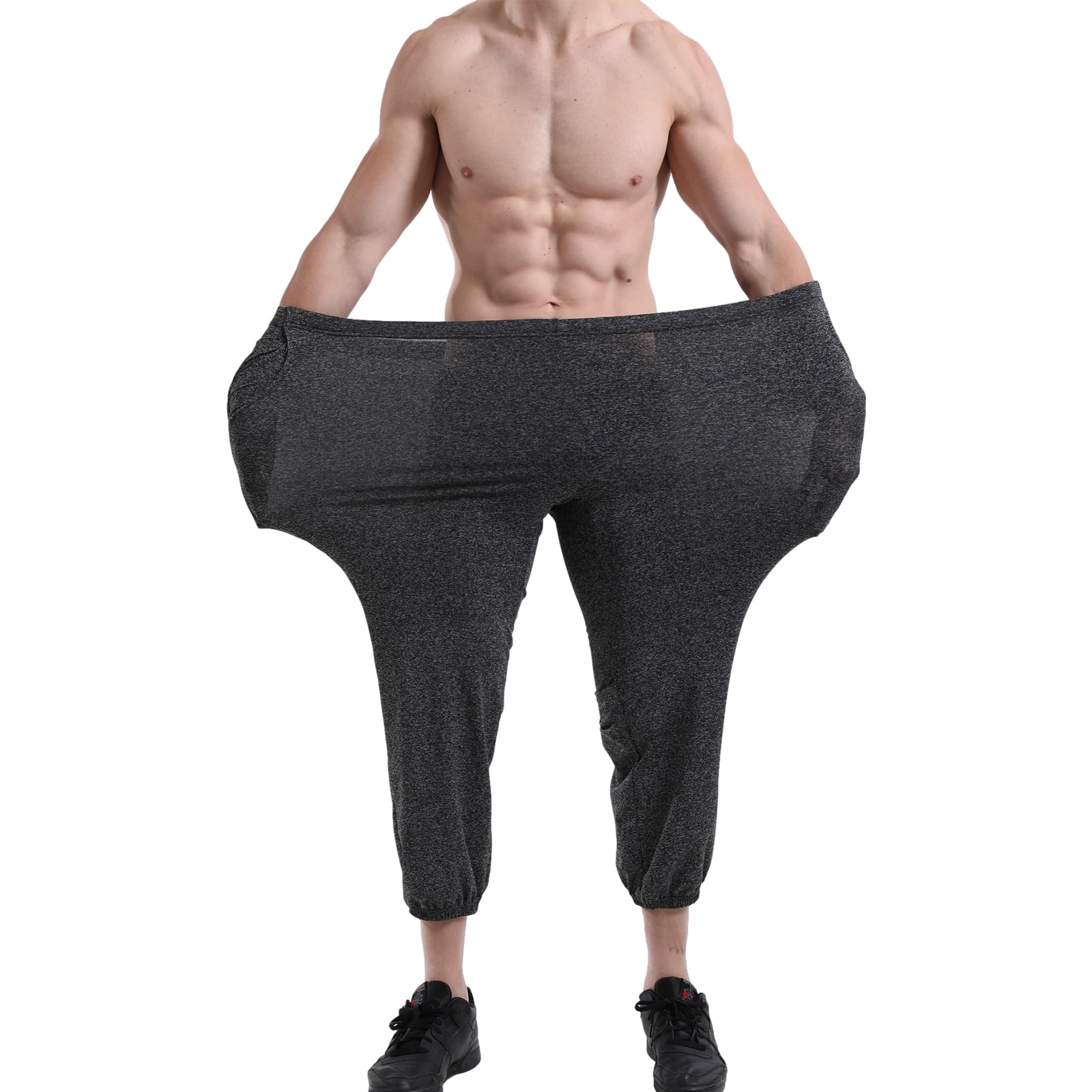 ANUFER Mens Stretchy Loose Fit Casual Track Pants Outdoor Lightweight ...