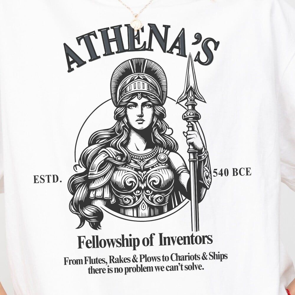 ANUNSHIRT Athena Shirt, Athena Fellowship Of Inventors Shirt Light ...