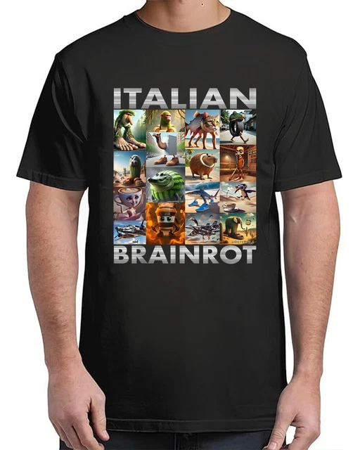 ANUNSHIRT Brainrot Italian Brain Rot Italian Brainrot T-Shirt Unisex S ...