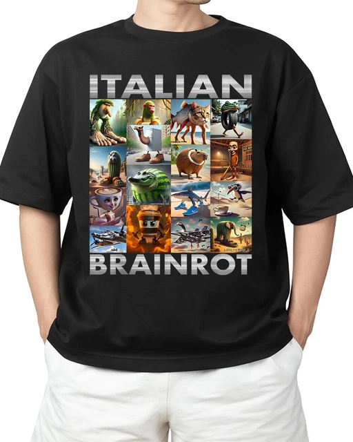 ANUNSHIRT Brainrot Italian Brain Rot Italian Brainrot T-Shirt Unisex S ...