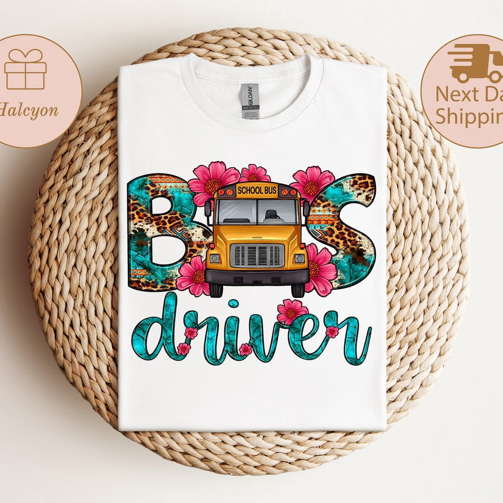 ANUNSHIRT Bus Driver Shirt, Funny School Bus Shirt, Back To School ...