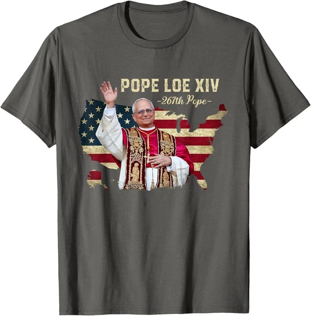 ANUNSHIRT Cardinal Pope Robert Prevost - Pope Leo Xiv America Flag Unisex T-Shirt Unisex S-5XL ...