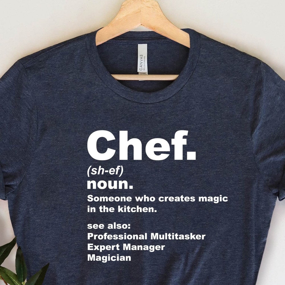ANUNSHIRT Chef Noun Shirt, Chef T-Shirt, Mom Gifts, Food Shirt ...
