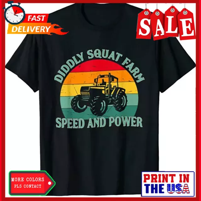 ANUNSHIRT Diddly Squat Farm Speed And Power Perfect Tractor Vintage ...