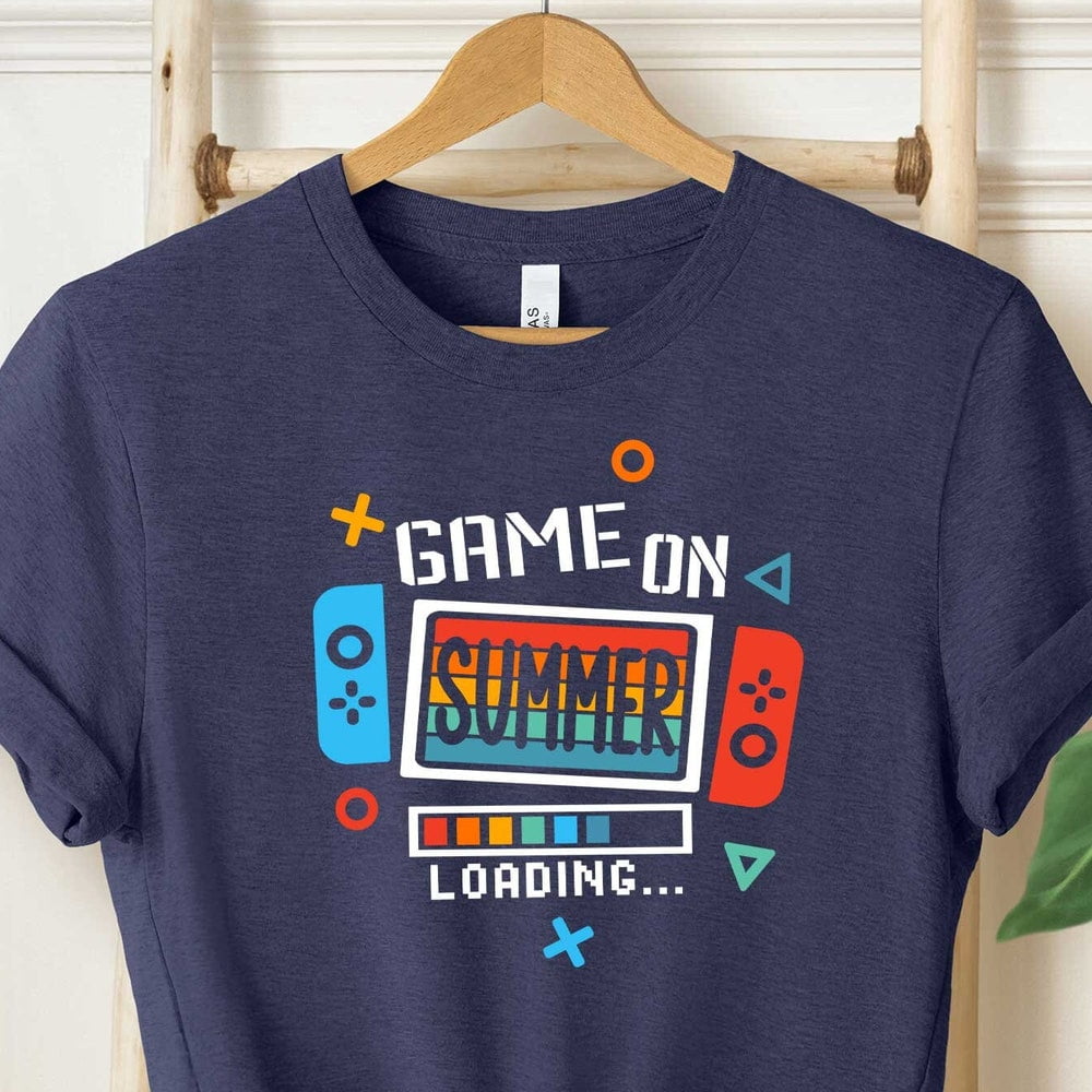 ANUNSHIRT Game On Summer Loading Shirt, Last Day Of School Shirt, Boys ...