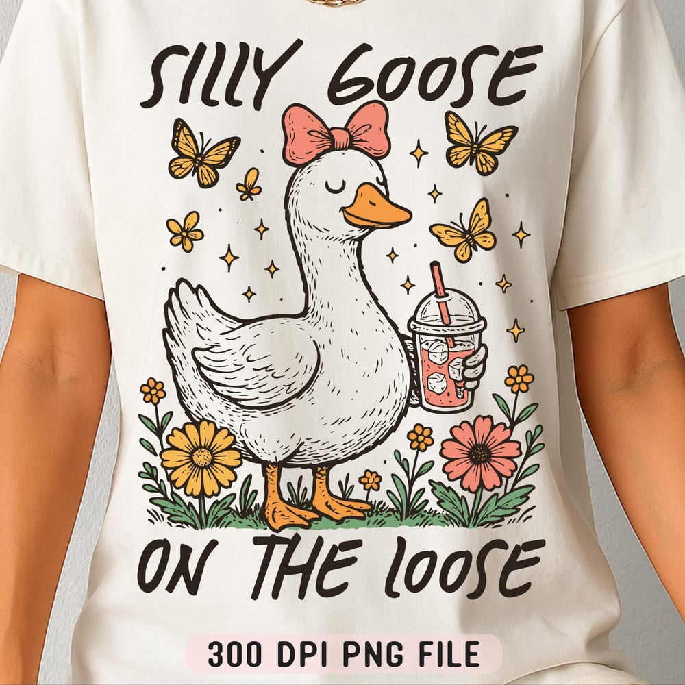 ANUNSHIRT Goose On The Loose Funny Goose Shirt, Retro Goose Shirt ...