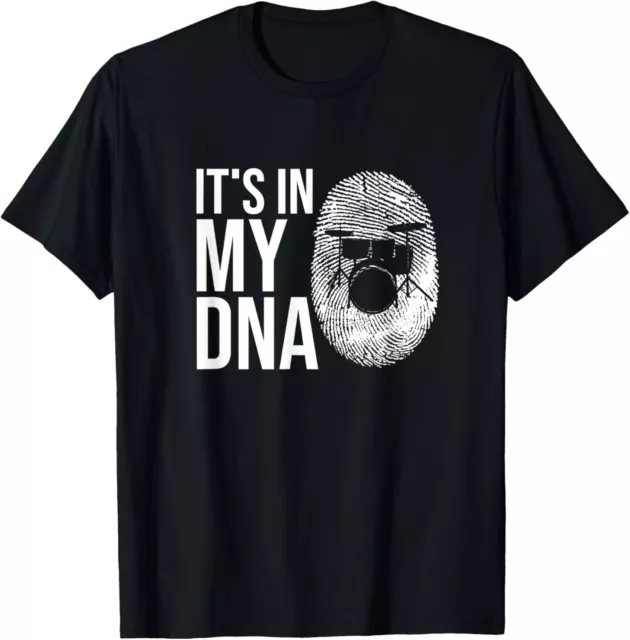 ANUNSHIRT It Is In My Dna - Funny Drumming Slogan Drum Set Drummer T ...