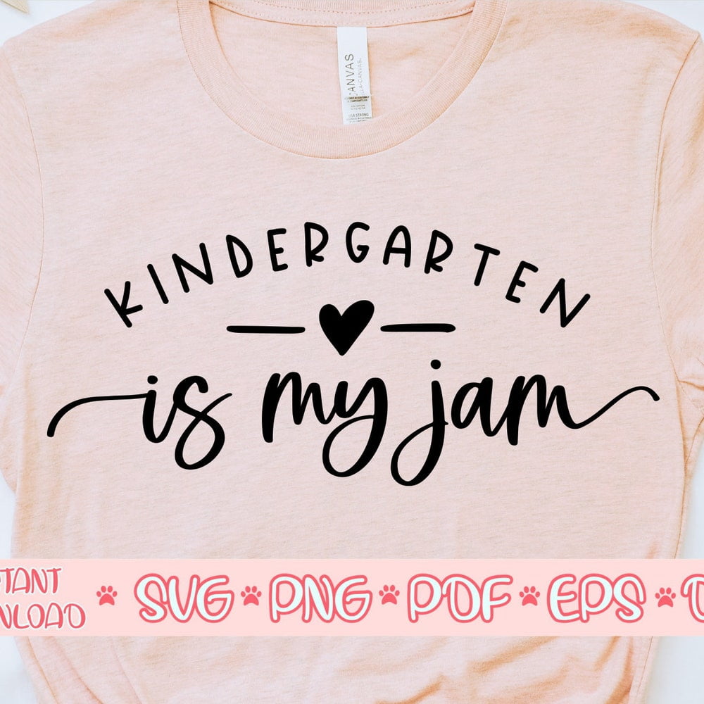 ANUNSHIRT Kindergarten is my Jam Shirt, Kindergarten Shirt, Back to ...