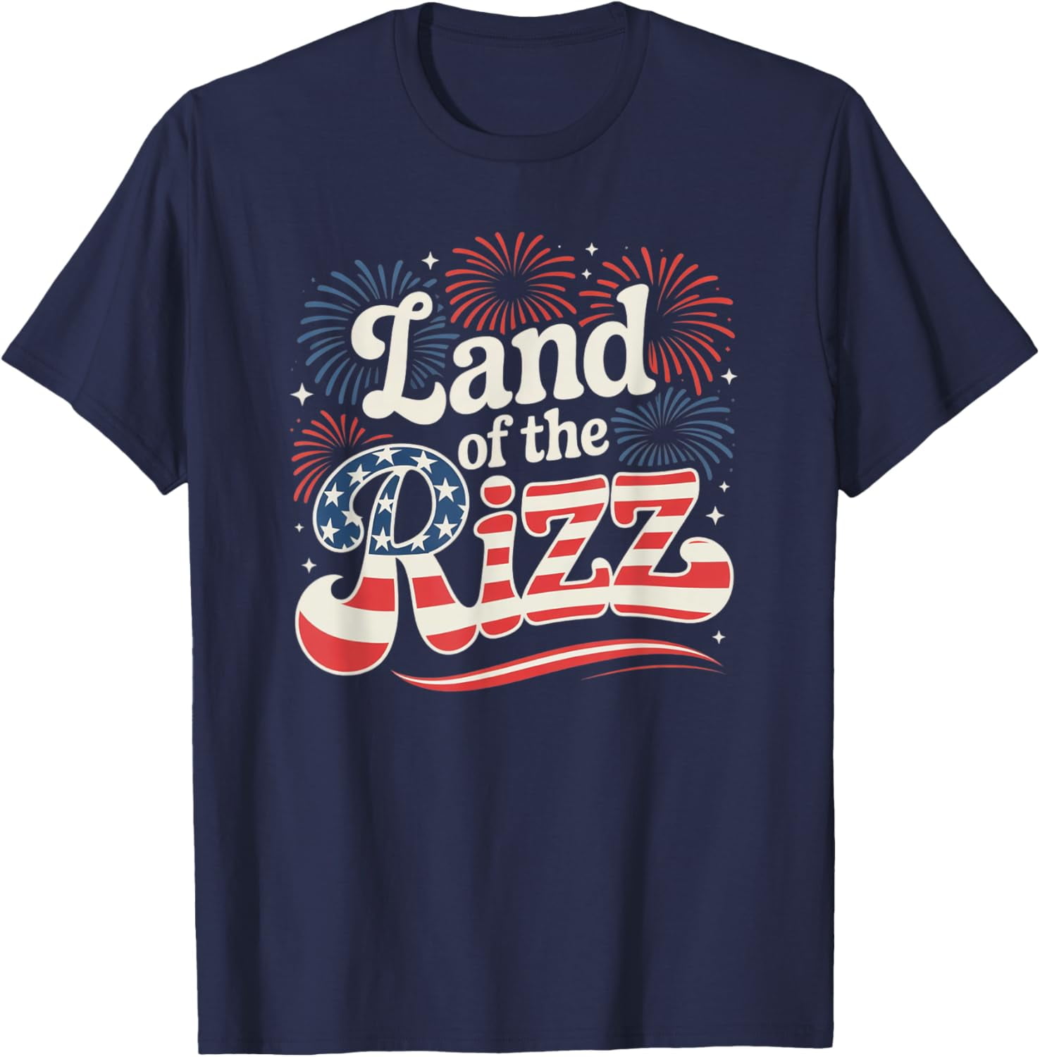 ANUNSHIRT Land Of The Rizz Funny Patriotic 4Th Of July Us Flag T-Shirt ...