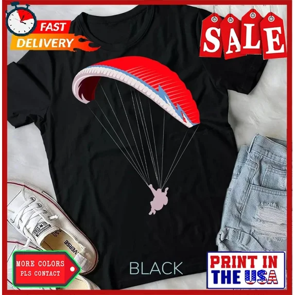 ANUNSHIRT Paragliding Paraglider Paramotor Parachute Skydiving T-Shirt ...