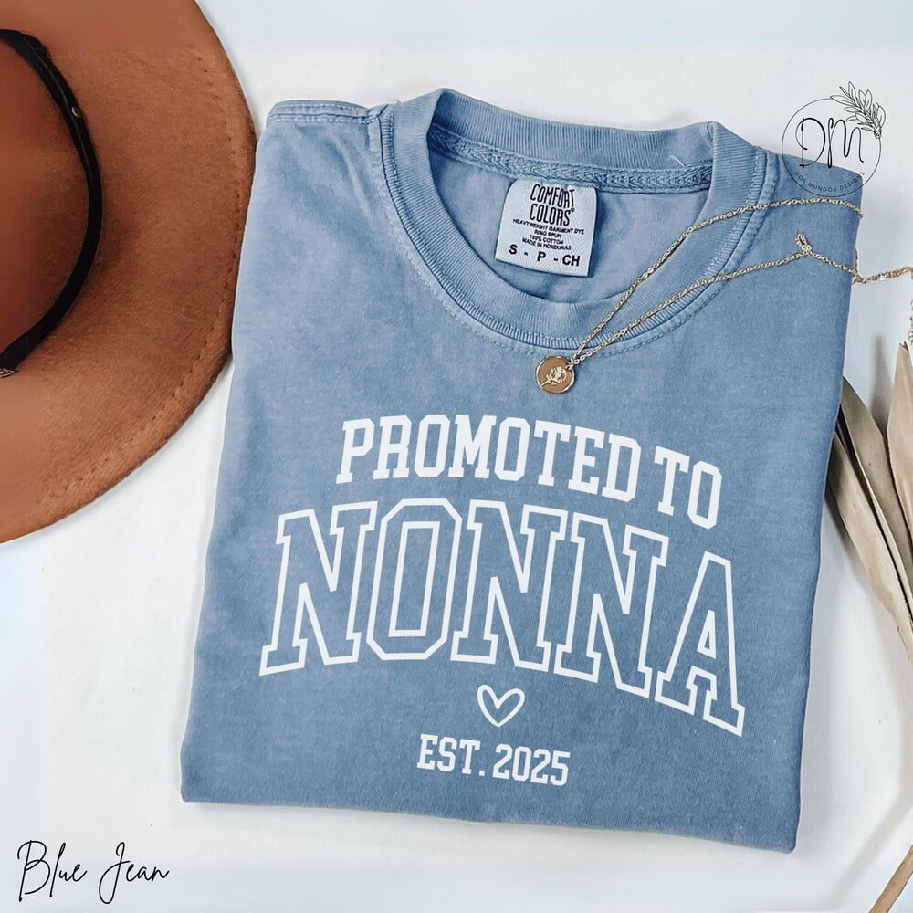 ANUNSHIRT Promoted To Nonna Shirt Nonna Established Shirt Nonna Est ...