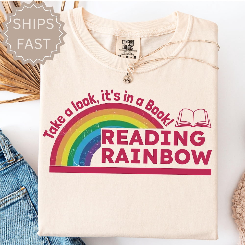 ANUNSHIRT Reading Rainbow Shirt, Librarian Shirt, Teacher Appreciation ...