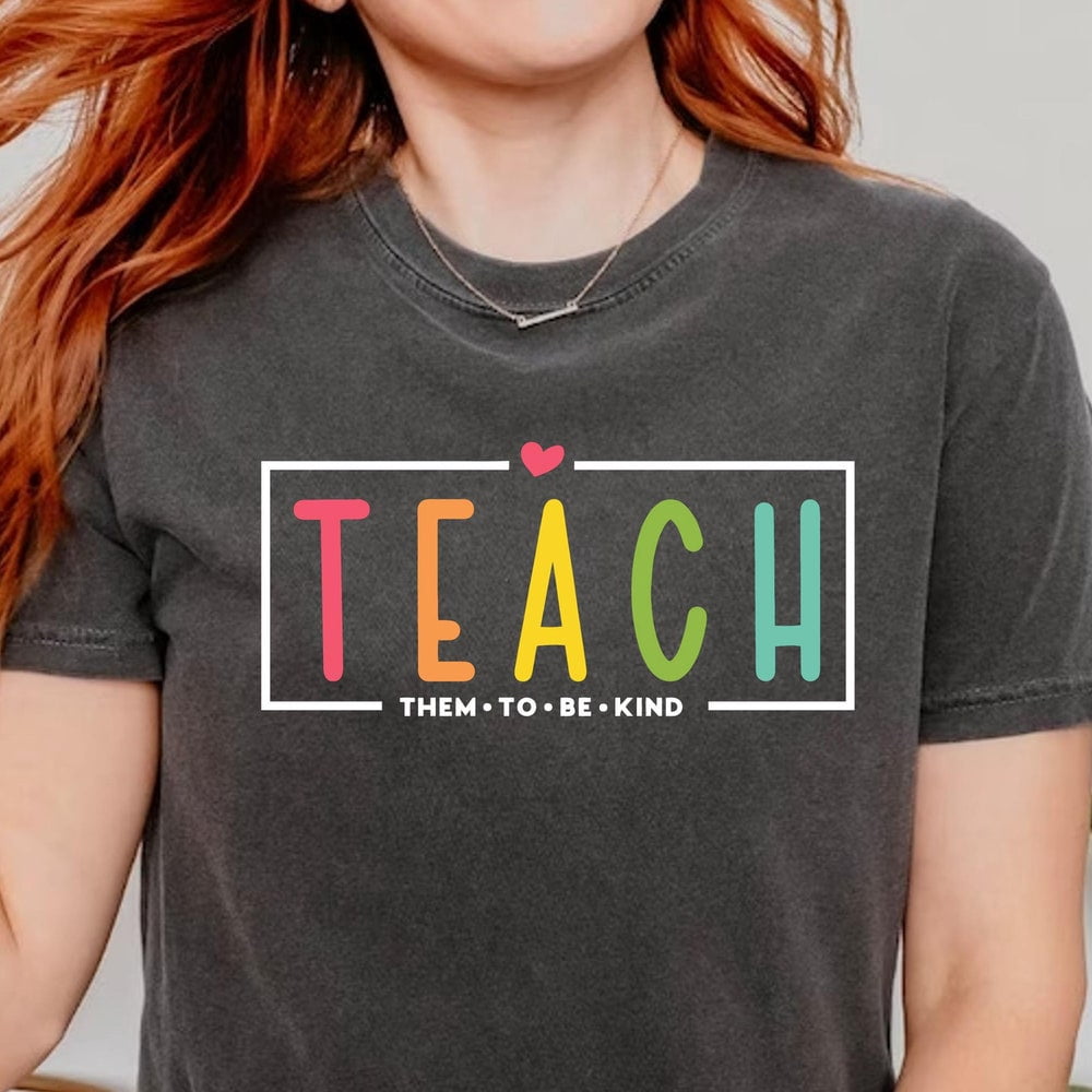 ANUNSHIRT Teach T-Shirt, Teacher Shirt, Gift for Teacher, First Day Of ...