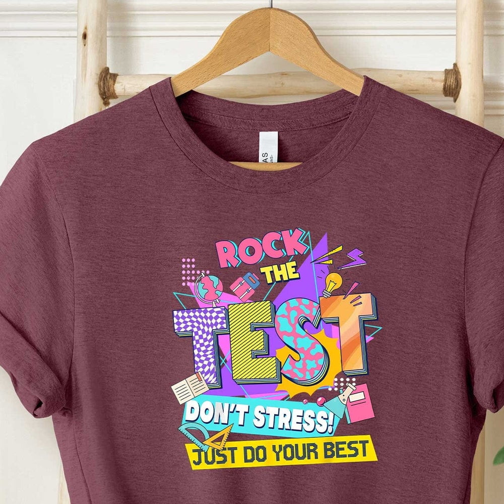ANUNSHIRT Teacher Shirt Test Day, Rock The Test Shirt, Test Day Shirt ...