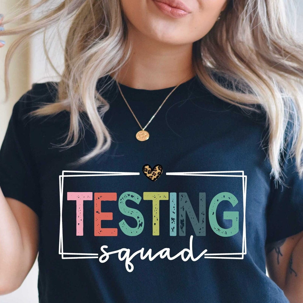 ANUNSHIRT Testing Squad Day Shirt, Teacher Test Day Shirt, Teacher ...