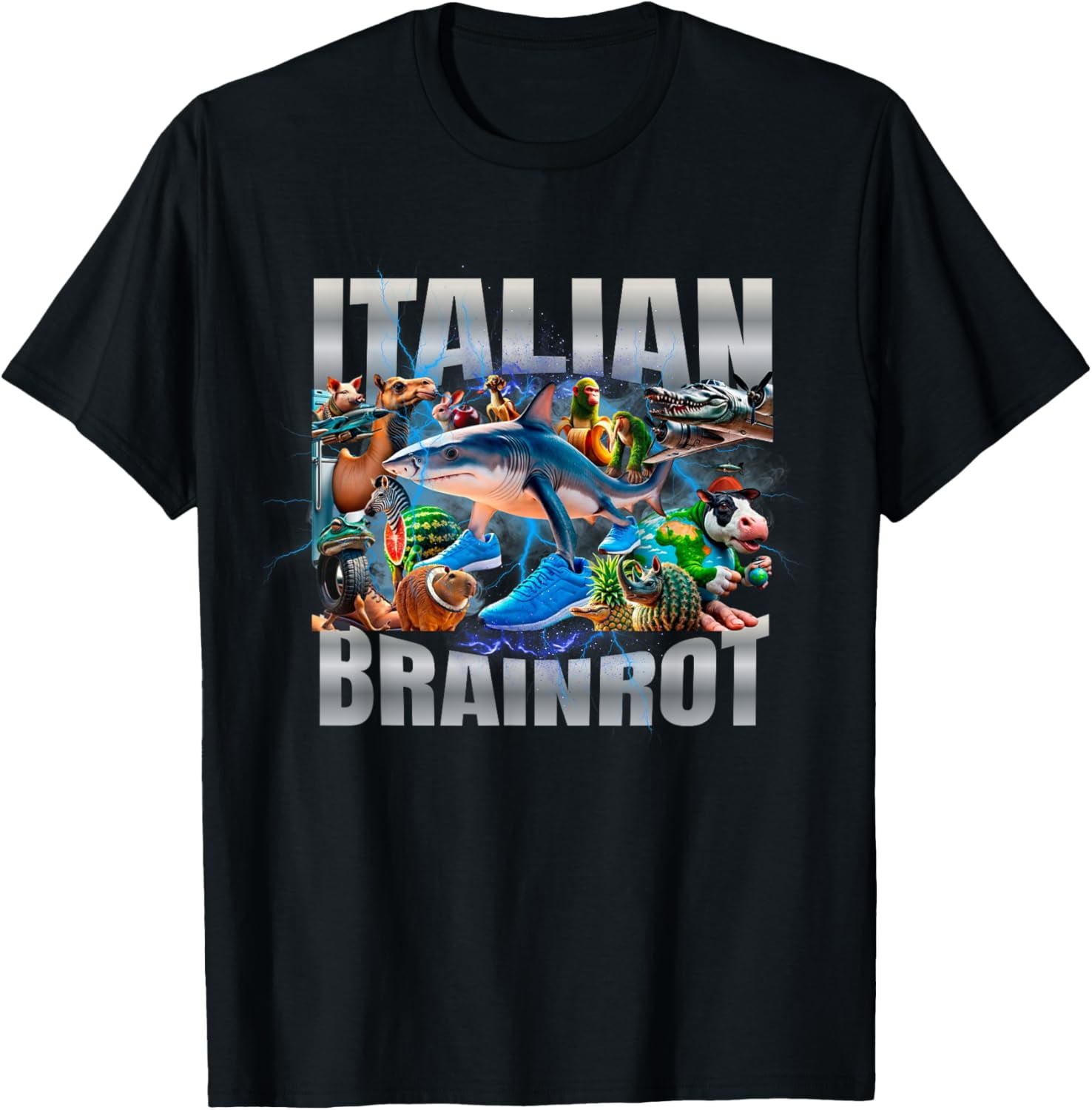 ANUNSHIRT Tralalero Tralala Bootleg Brainrot Italian Brainrot T-Shirt ...