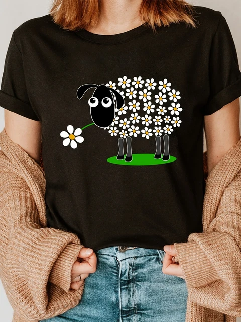 ANUNSHIRT Vibrant Floral Print Crew Neck T-Shirt - Soft Cotton, Micro ...