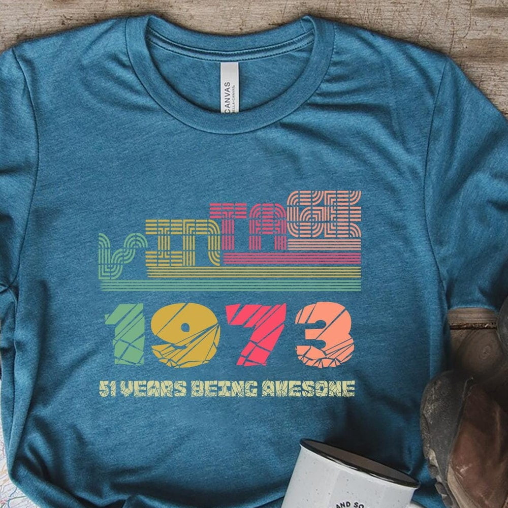 ANUNSHIRT Vintage 1973 Shirt, 1973 Shirt, 51St Birthday Shirt, 51St ...