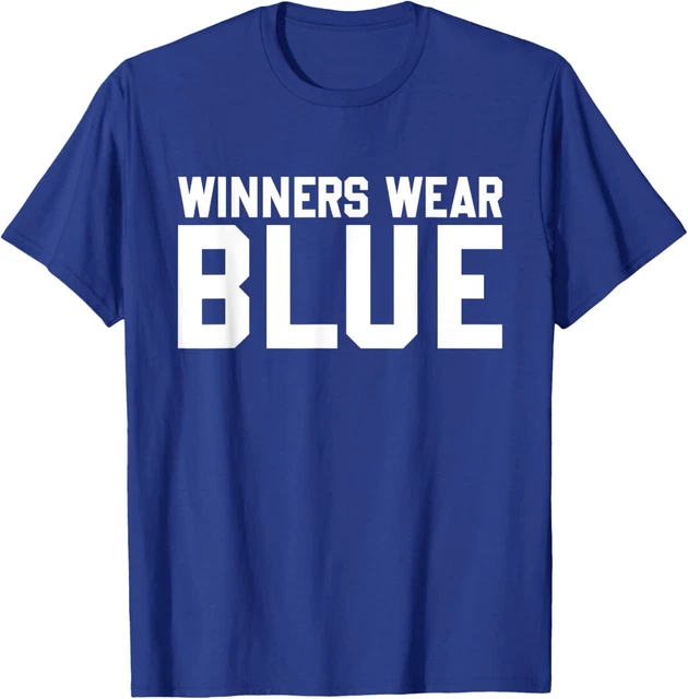 ANUNSHIRT Winners Wear Blue Color War Camp Blue Team Game Competition T ...