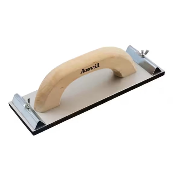 ANVIL Aluminum Base Drywall Hand Sander with Wooden Handle 9 1/4 x 3 1/ ...