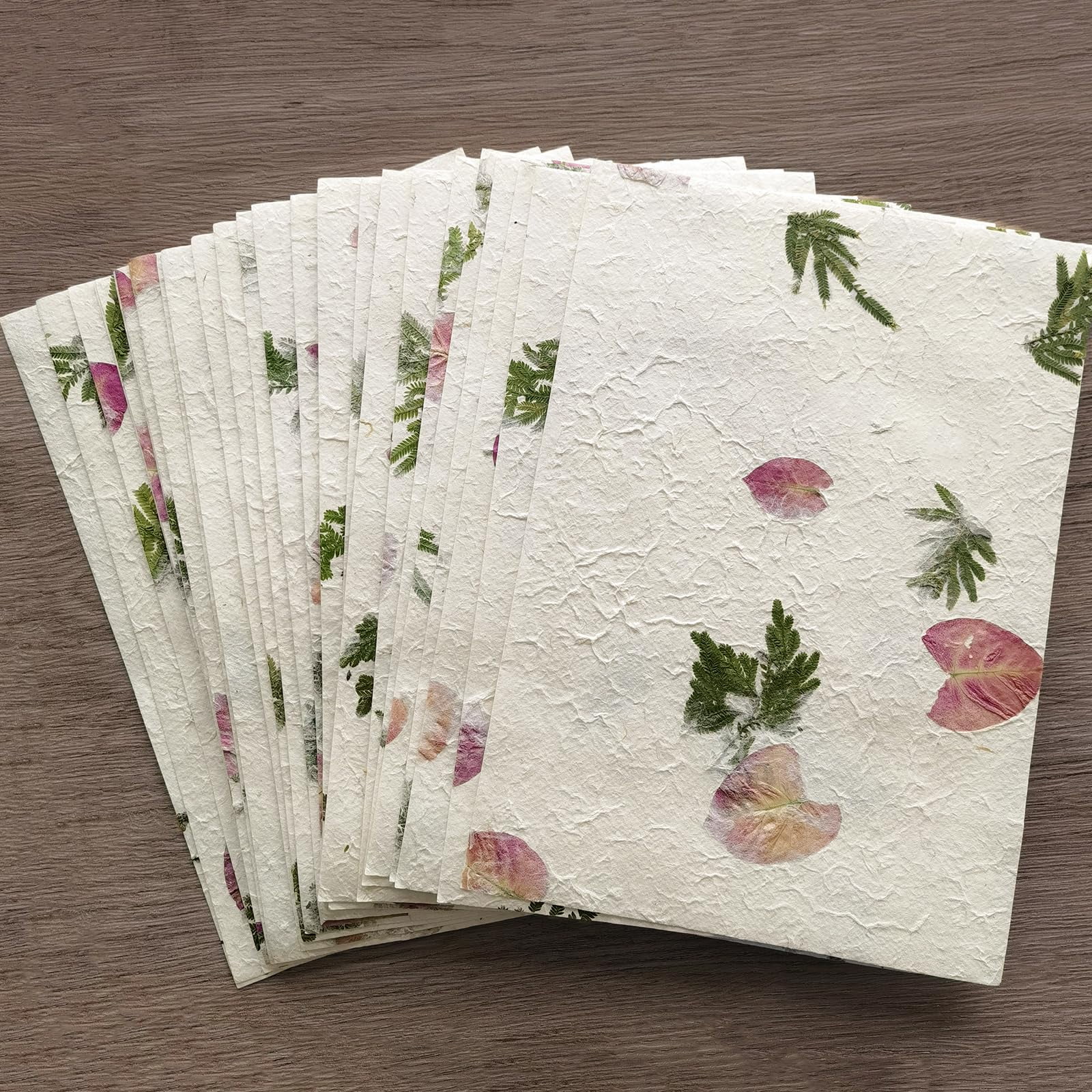 ANXINZENITH Handmade Botanical Craft Paper - 30 Sheets A4 Acid-Free Art ...