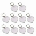 ANXPTIME 10 Pcs Various Shapes Acrylic Keychain Picture Frame Keyring ...