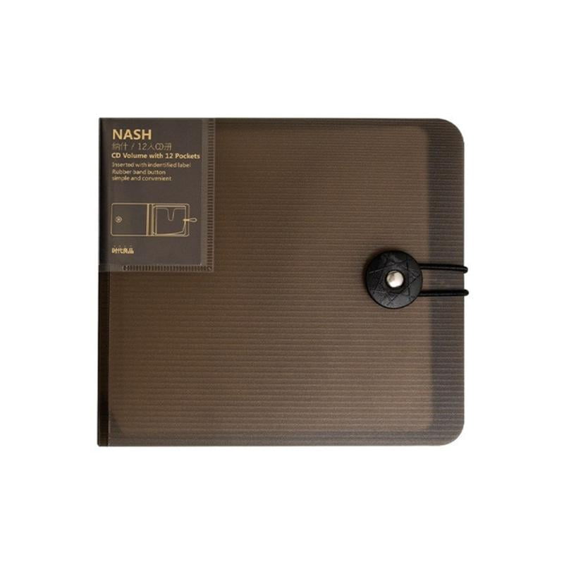 ANXPTIME 12-slot CD-DVD Storage Box Sleeve Cover Thicked PP Cover ...