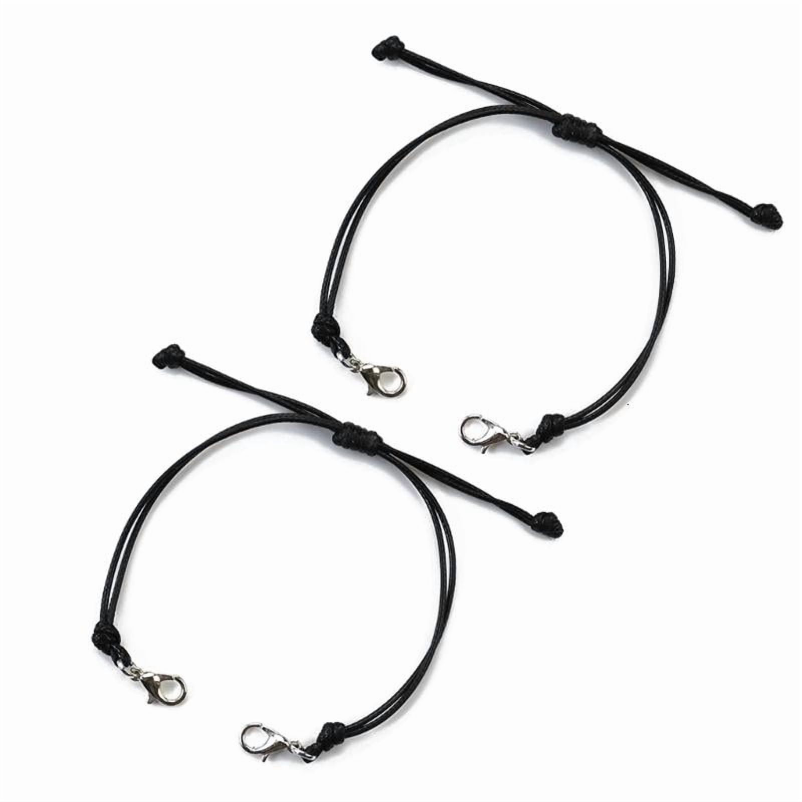 ANXPTIME 2 Pcs Color Wax Rope Bracelet Women Fashion Temperament ...