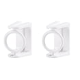 ANXPTIME 2Pcs Curtain Rod Wall Mount Holders Brackets ABS Plastic ...