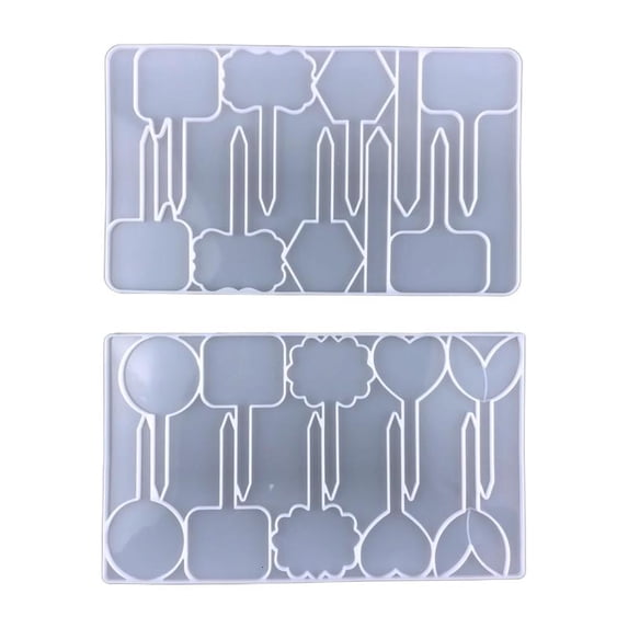 ANXPTIME 2Pcs T-shaped Garden Stake Plant Tag Molds Kindergarten Garden ...