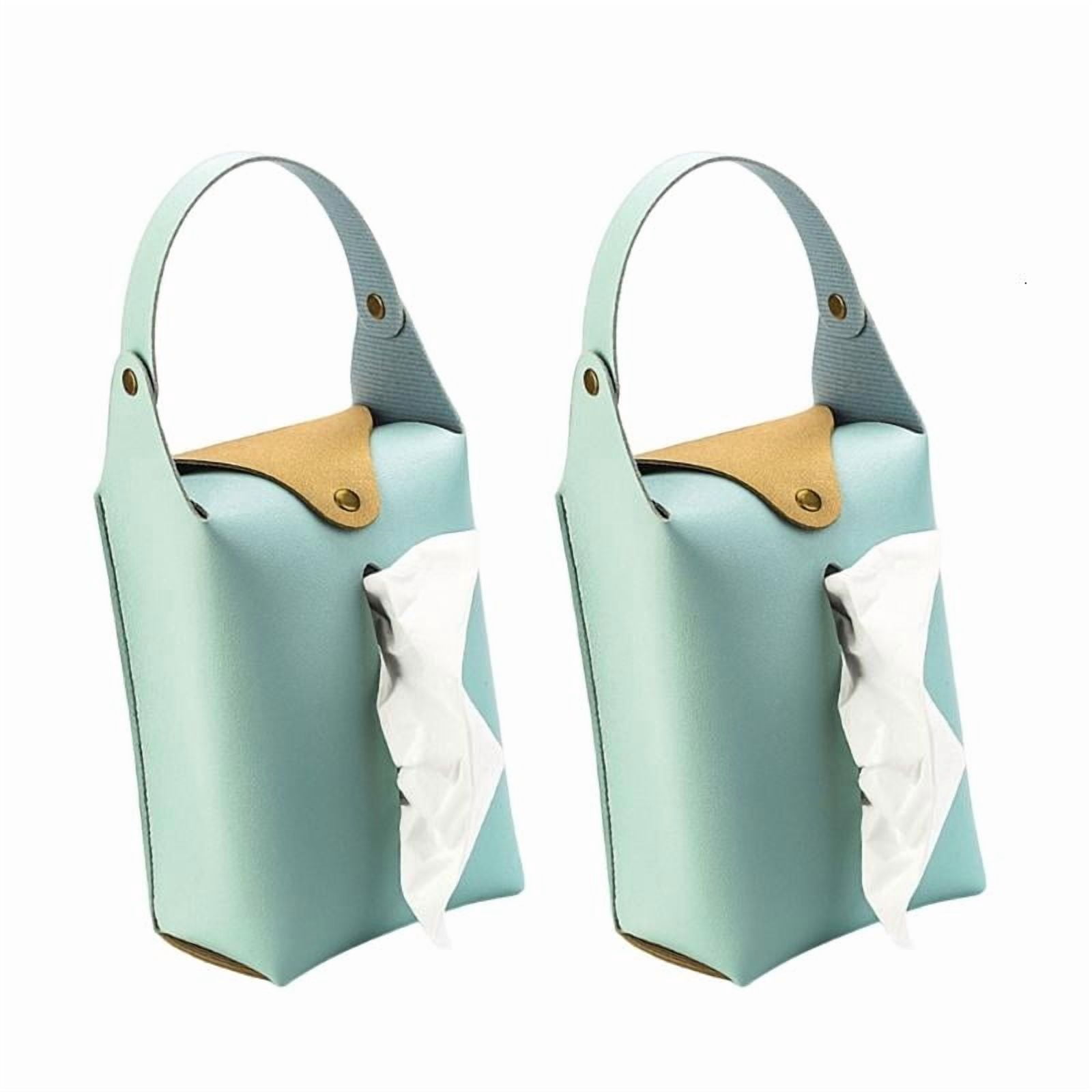 ANXPTIME 2pcs Hanging PU Tissue Box Napkin Dispenser for Desk Or Coffee ...