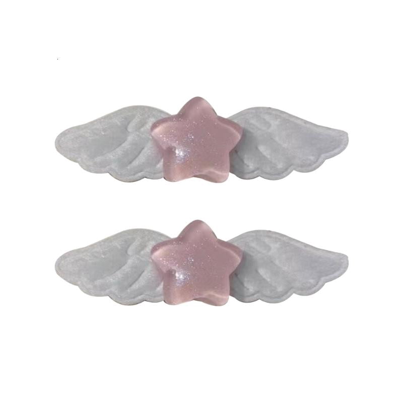 ANXPTIME 2pcs Lovely Pill Star Wings Hair Clip Sweet Hairpins Fashion ...